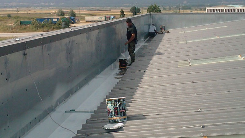 Στεγανοποίηση σε λούκι ομβρίων στην Κομοτηνή | Κέντρο Δόμησης